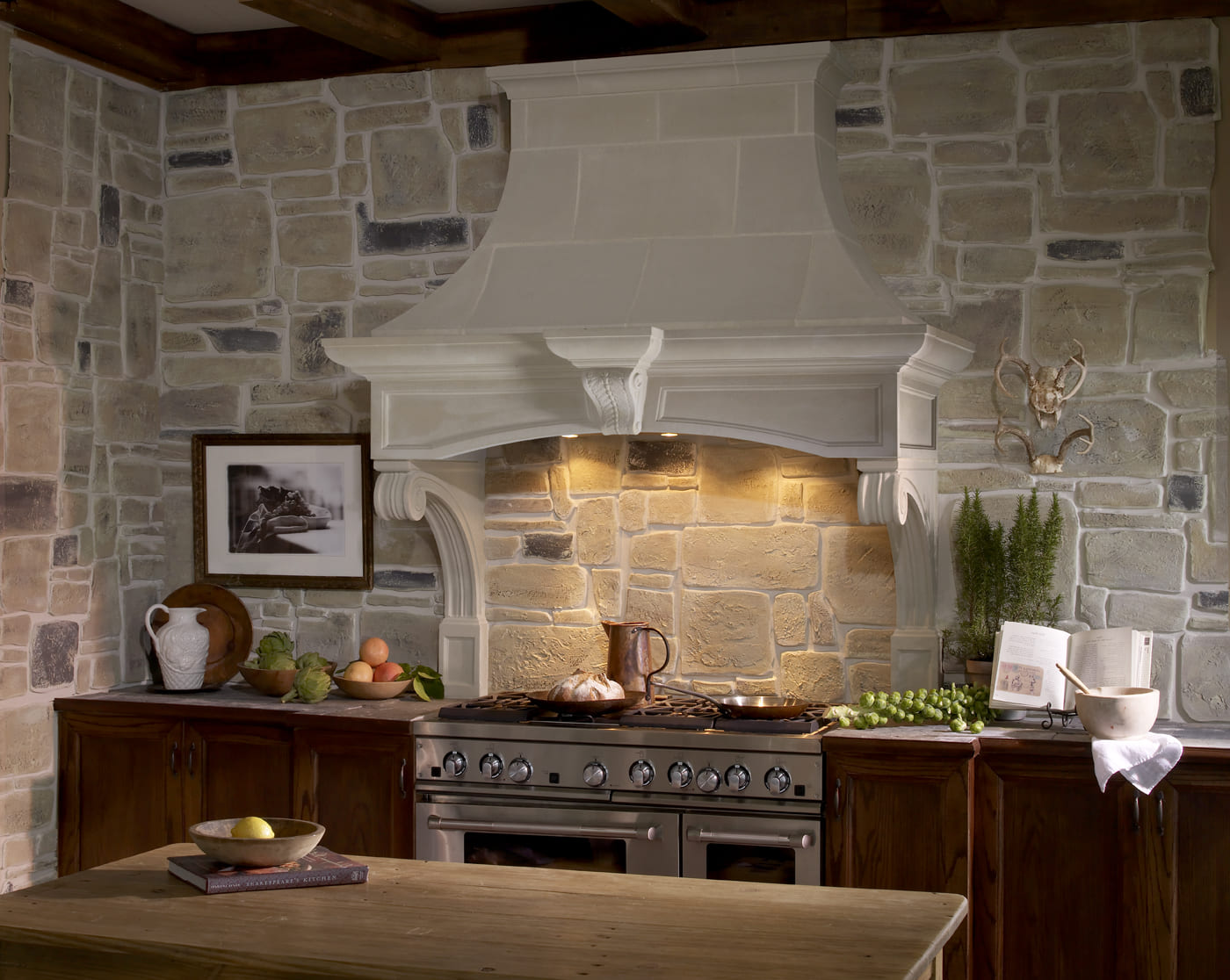 How to Integrate a Cast Stone Hood into Your Kitchen Design - Old World ...